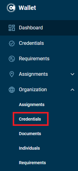 Credentials Administration