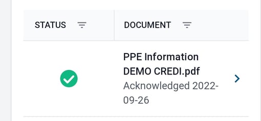 Acknowledge a Document? (Mobile)
