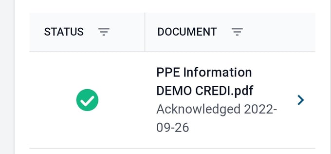 Acknowledge a Document? (Mobile)